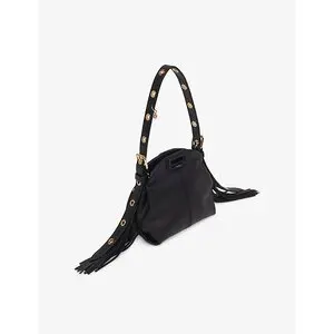 Maje Miss M Micro Leather Bag - Black