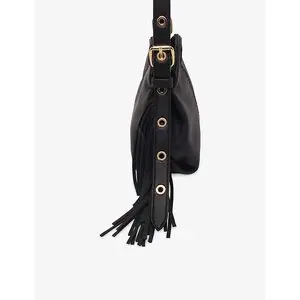 Maje Miss M Micro Leather Bag - Black