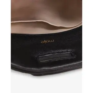 Maje Miss M Micro Leather Bag - Black