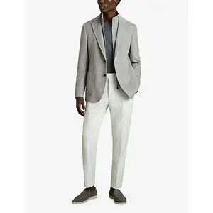 REISS Patch Gilet-insert Regular-fit Woven Blazer