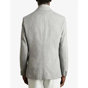 REISS Patch Gilet-insert Regular-fit Woven Blazer