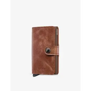 SECRID Miniwallet Leather Wallet Cognac Brown