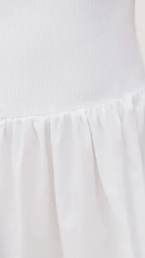 PERFECTWHITETEE Strapless Midi Dress