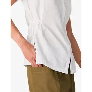 Whistles Side-tie Button-down Woven Shirt - White