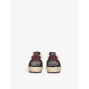 GOLDEN GOOSE Ball Star Leather Low-top Trainers - White/red