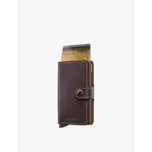 SECRID Miniwallet Leather Wallet - Chocolate