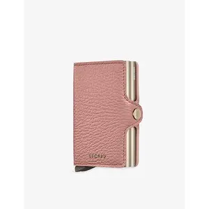 SECRID Twinwallet Grained Leather Wallet - Rose