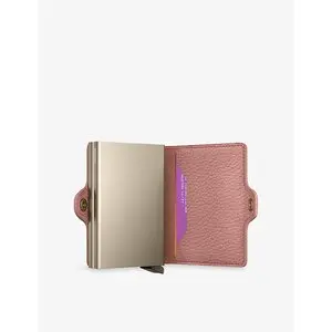 SECRID Twinwallet Grained Leather Wallet - Rose