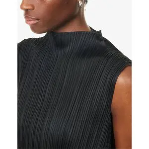 Issey Miyake Lamp Shade Sleeveless Knitted Top