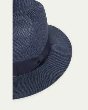 Giorgio Armani Jute Fedora Hat
