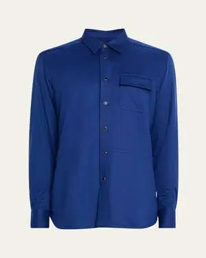Kiton Cashmere Side-pocket Overshirt