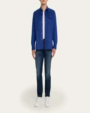 Kiton Cashmere Side-pocket Overshirt