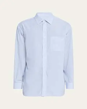 Bottega Veneta Tonal Stripe Pocket Sport Shirt