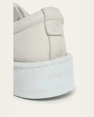 Giorgio Armani Deerskin Slip-on Sneakers - Black
