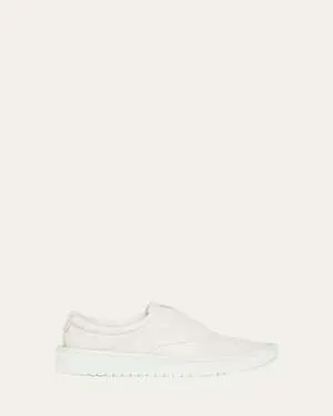 Giorgio Armani Deerskin Slip-on Sneakers - White