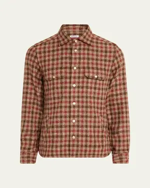 Kiton Speckled Cashmere Overshirt