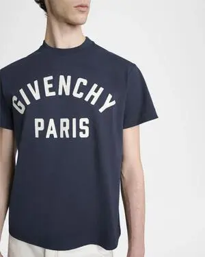 Givenchy Apos;s Logo Crewneck T-shirt - Bluwht