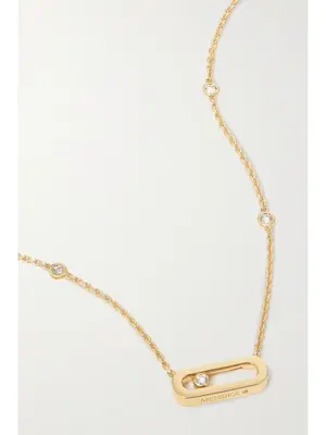 Messika Move Uno 18-karat Diamond Necklace - Gold