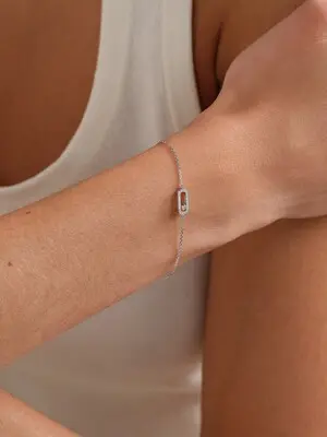 Messika Move Uno 18-karat White Gold Diamond Bracelet