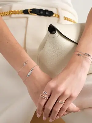 Messika Move Uno 18-karat White Gold Diamond Bracelet