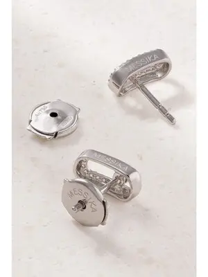 Messika Move Uno Diamond 18-karat White Gold Earrings