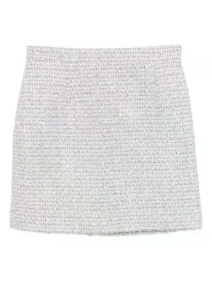 Alessandra Rich Sequin-embellished Tweed Skirt
