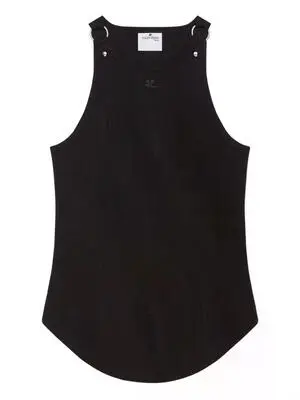 COURREGES Sleeveless Top - Black