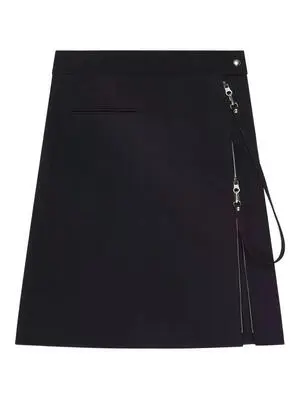 COURREGES Asymmetric Zip-detail Skirt