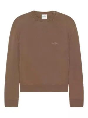 COURREGES Crew Neck Embroidered Sweatshirt