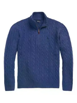 Polo Ralph Lauren Cable-knit Quarter-zip Sweater