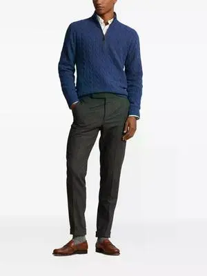 Polo Ralph Lauren Cable-knit Quarter-zip Sweater