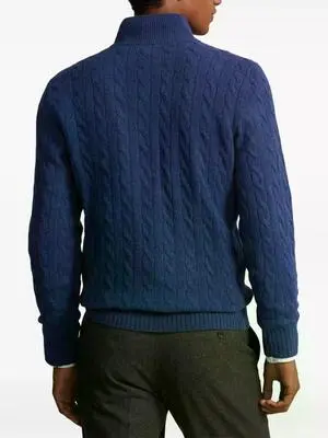 Polo Ralph Lauren Cable-knit Quarter-zip Sweater