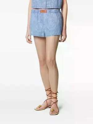 Versace Barocco Jacquard Chambray Boxer Shorts