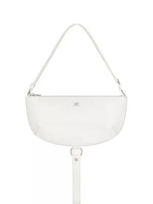 COURREGES Holy Eclipse Half-moon Leather Shoulder Bag