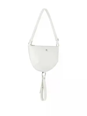 COURREGES Holy Eclipse Half-moon Leather Shoulder Bag
