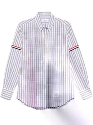 Thom Browne Checked Shirt - Grey