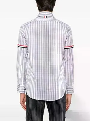 Thom Browne Checked Shirt - Grey