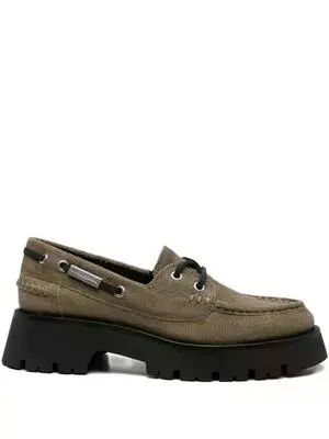 Alexander Wang Carson Platform Boat Shoes - Green