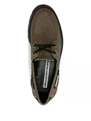 Alexander Wang Carson Platform Boat Shoes - Green