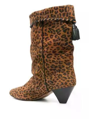 Isabel Marant Étoile 55mm Dalby Leopard Print Boots
