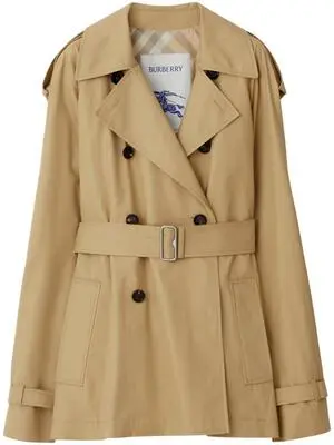 Burberry Cotton Trench Coat - Beige