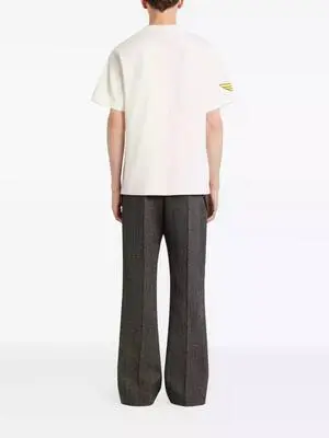 COURREGES Logo-print T-shirt - Neutrals