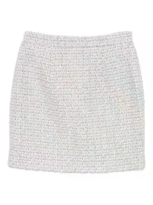 Alessandra Rich Sequin-embellished Tweed Skirt
