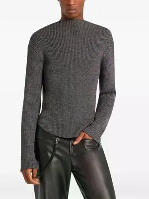COURREGES Ribbed Knit Sweater