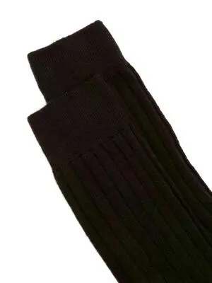 TOM FORD Ribbed Socks - Brown