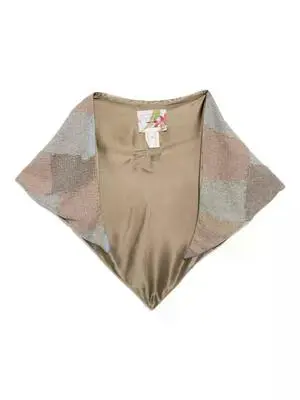 By Walid Cashmere Patchwork Star Shawl - Neutrals