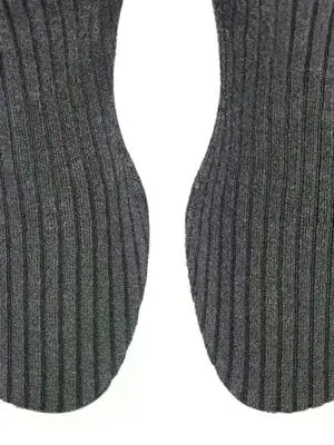 COURREGES Ribbed-knit Ankle Boots