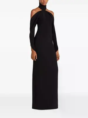 COURREGES Cut-out Long-sleeve Gown - Black