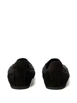 SCAROSSO Leggera Suede And Nylon Sneakers - Black