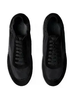 SCAROSSO Leggera Suede And Nylon Sneakers - Black